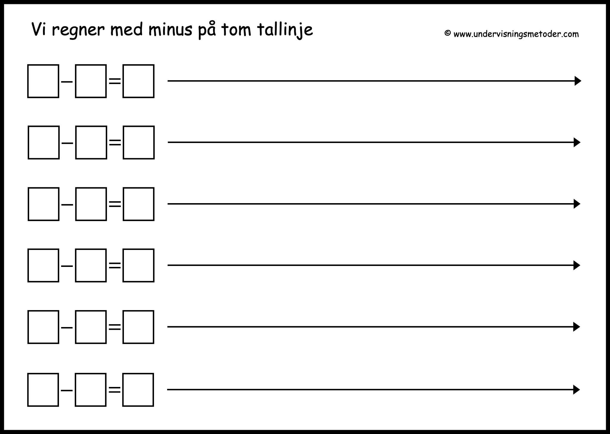 Regnestrategi: Å ta bort nesten alt - UNDERVISNINGSMETODER