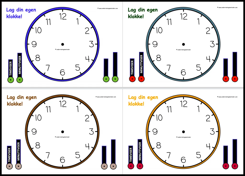 Klokka - UNDERVISNINGSMETODER