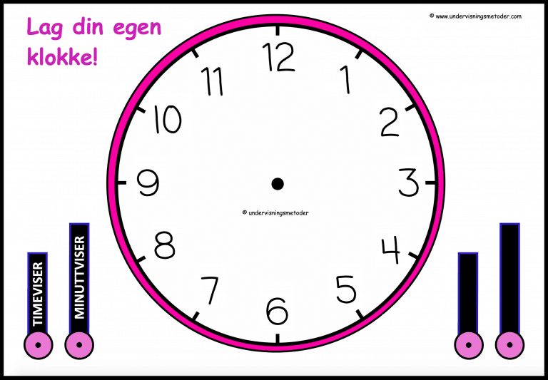 Klokka - UNDERVISNINGSMETODER