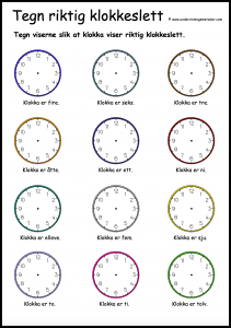 Klokka - UNDERVISNINGSMETODER