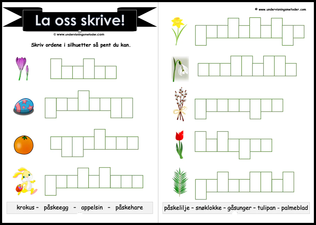 Påske - UNDERVISNINGSMETODER