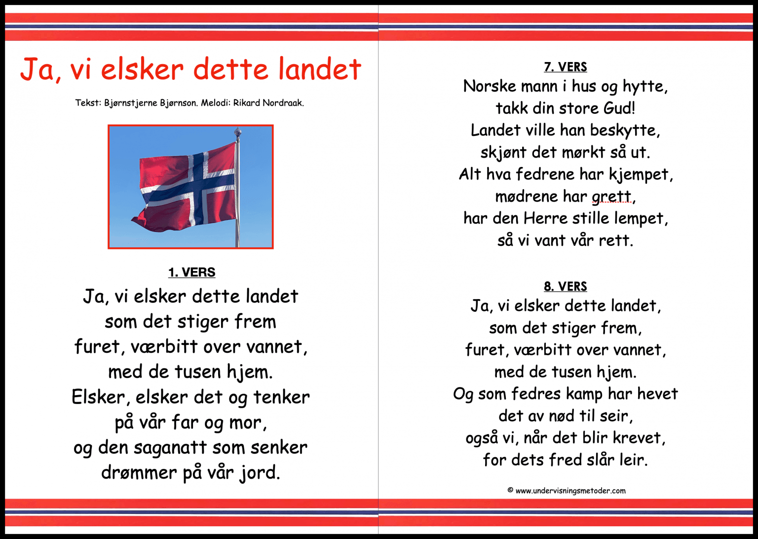 17. mai | UNDERVISNINGSMETODER – last ned gratis undervisningsopplegg