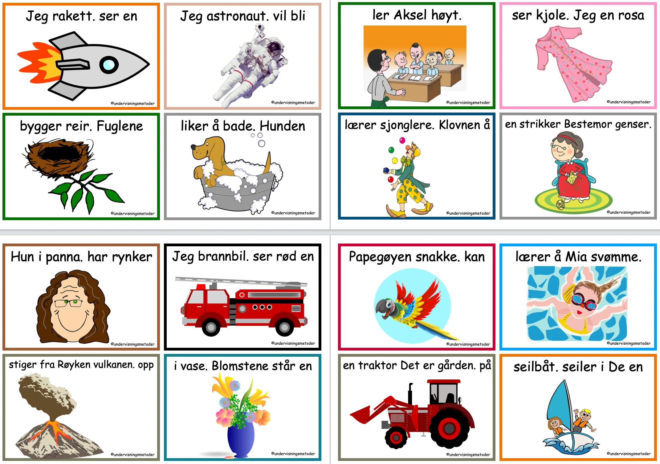 Setninger - UNDERVISNINGSMETODER