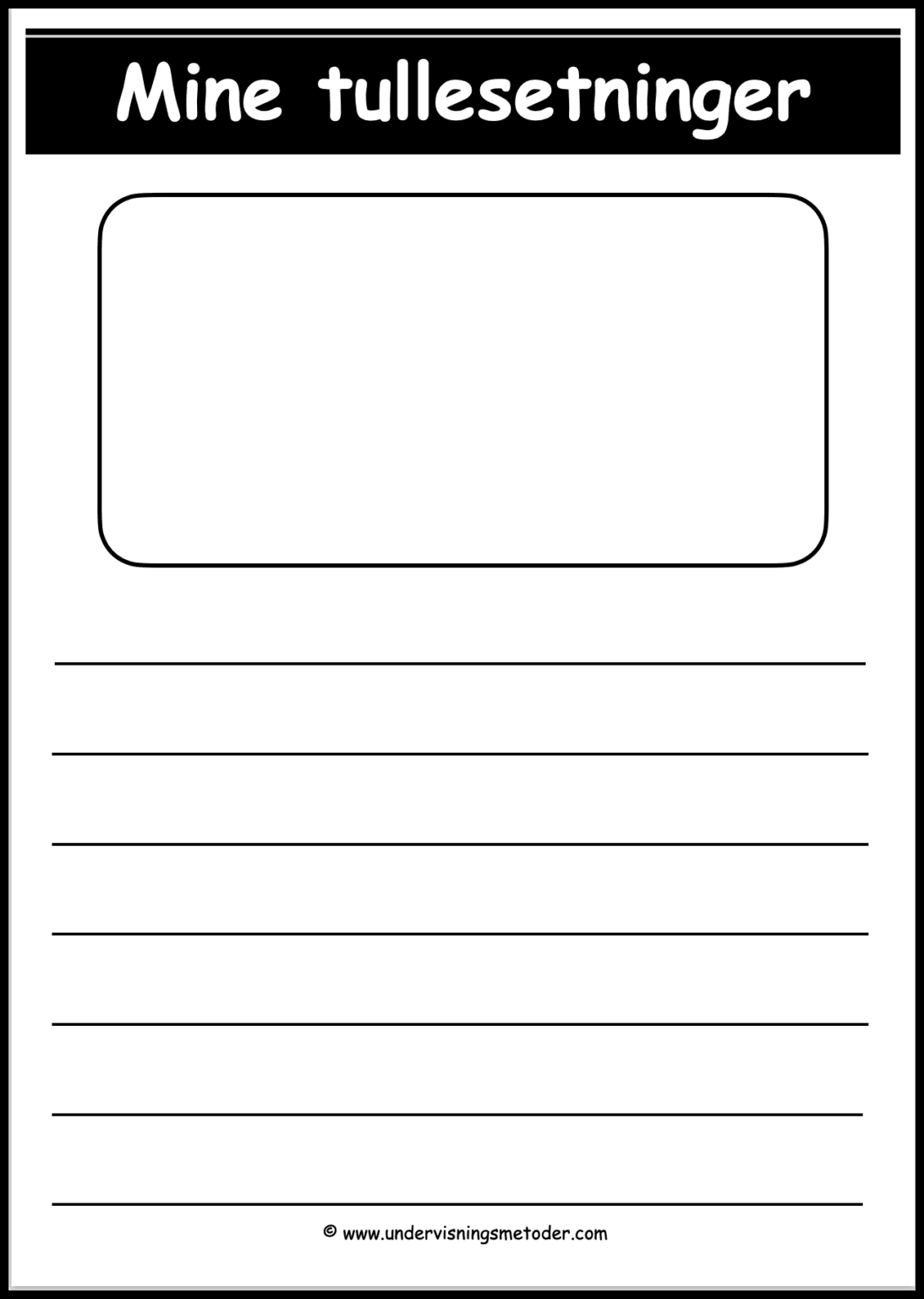 Setninger - UNDERVISNINGSMETODER
