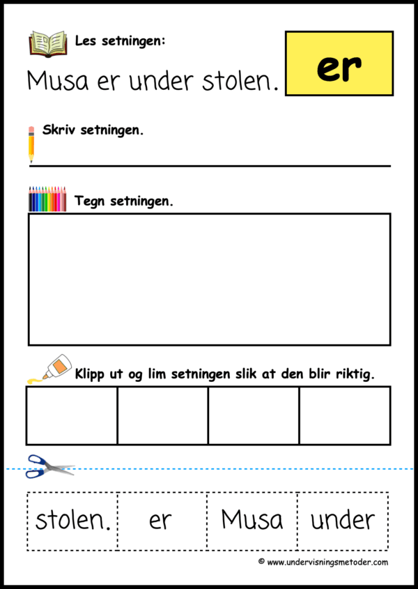 Setninger - UNDERVISNINGSMETODER