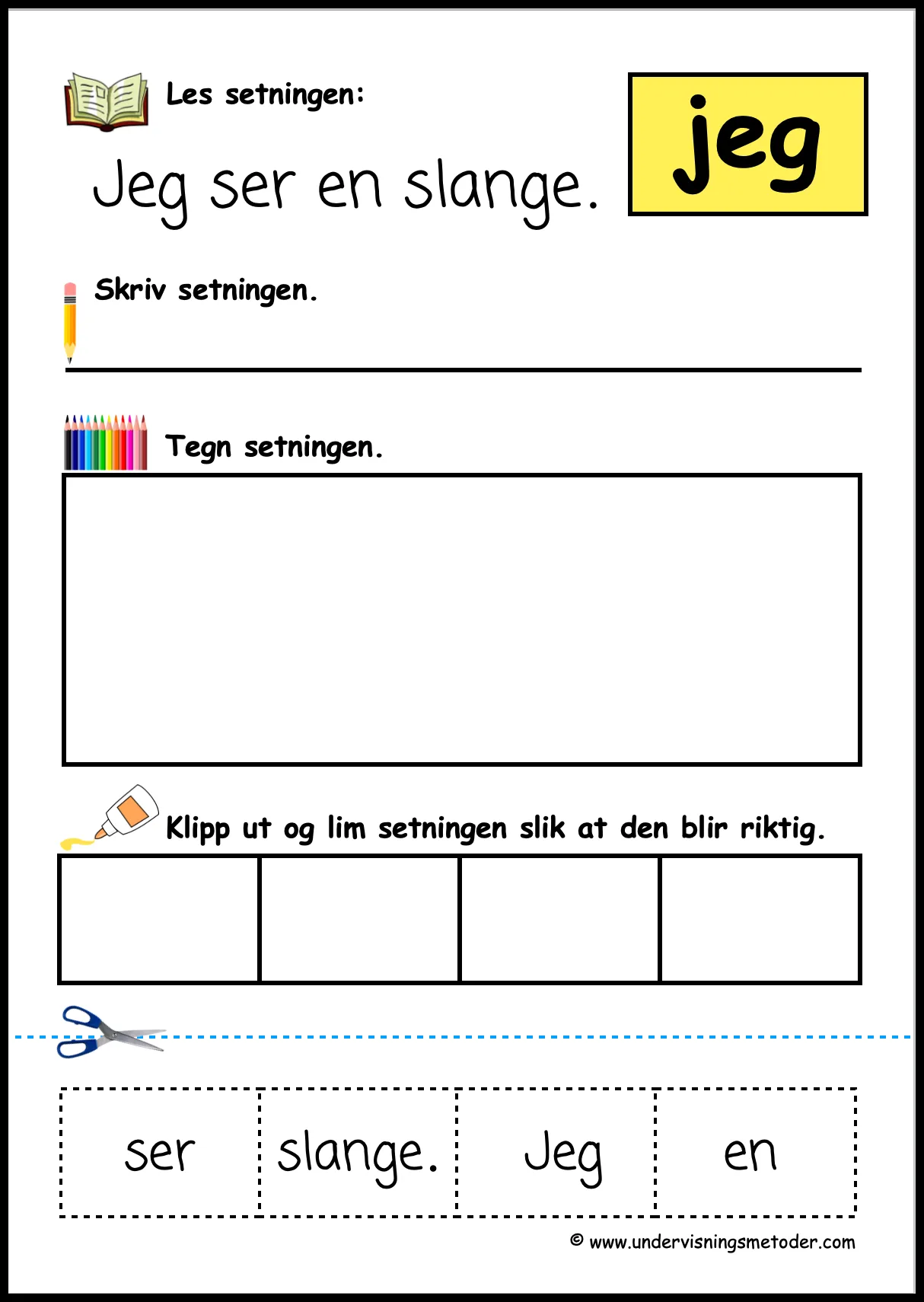 Setninger - UNDERVISNINGSMETODER