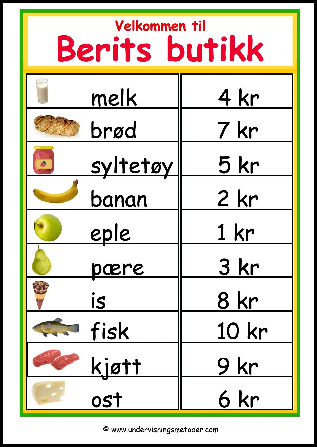 Tiervenner - UNDERVISNINGSMETODER