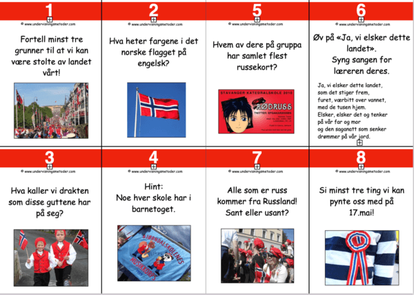 50-leken - UNDERVISNINGSMETODER