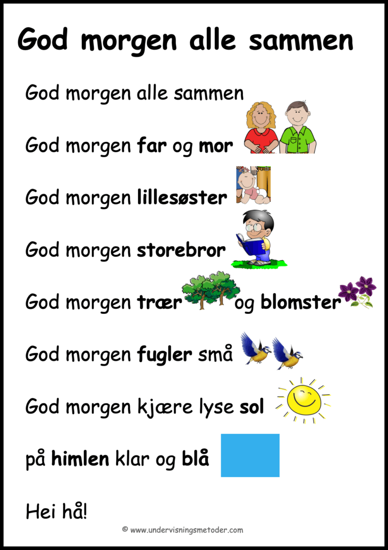 Sanger - UNDERVISNINGSMETODER