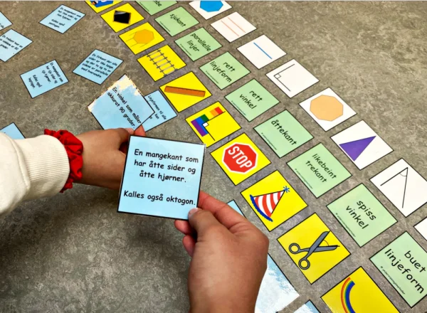 SORTERINGSKORT I GEOMETRI: linjeformer, vinkler og geometriske figurer ...