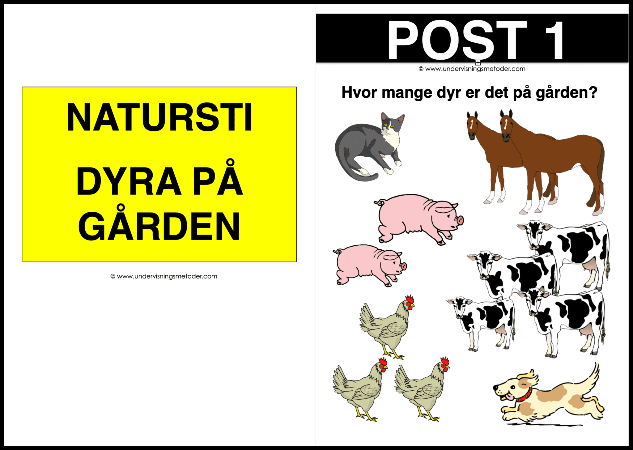 Gårdsdyr - UNDERVISNINGSMETODER