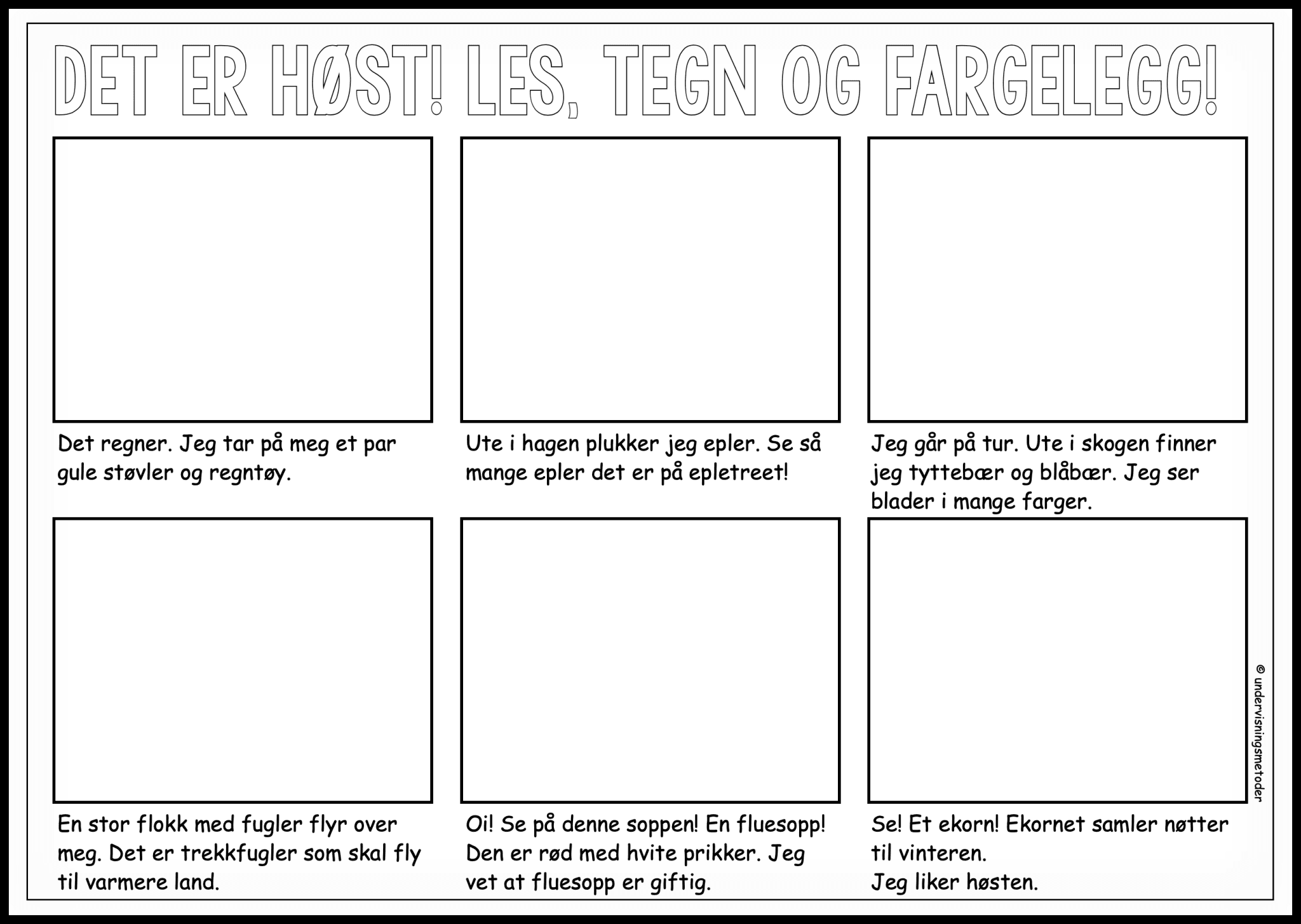 Høst - UNDERVISNINGSMETODER