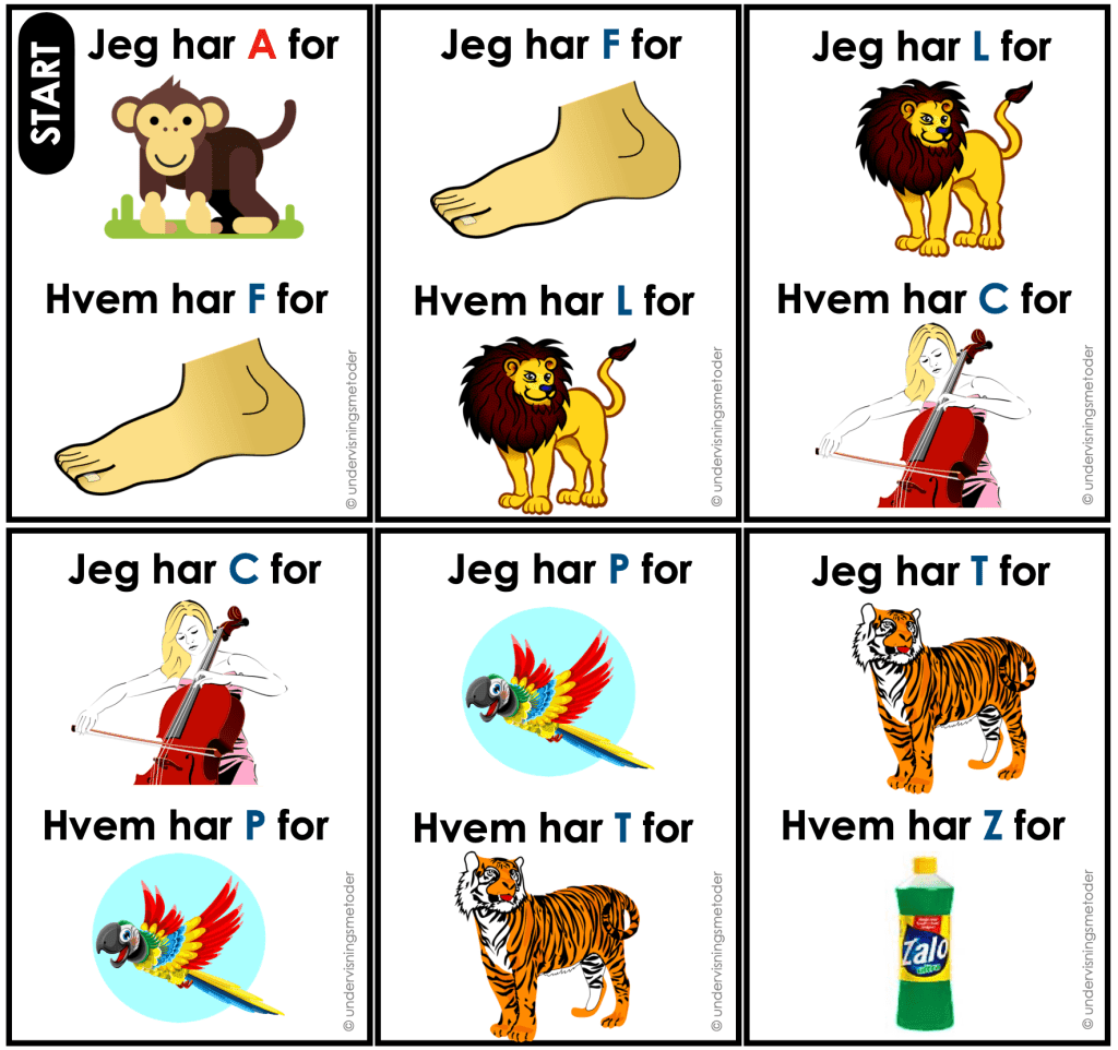 JEG HAR - HVEM HAR: Lær bokstavnavn, bokstavlyd og førstelyd ...