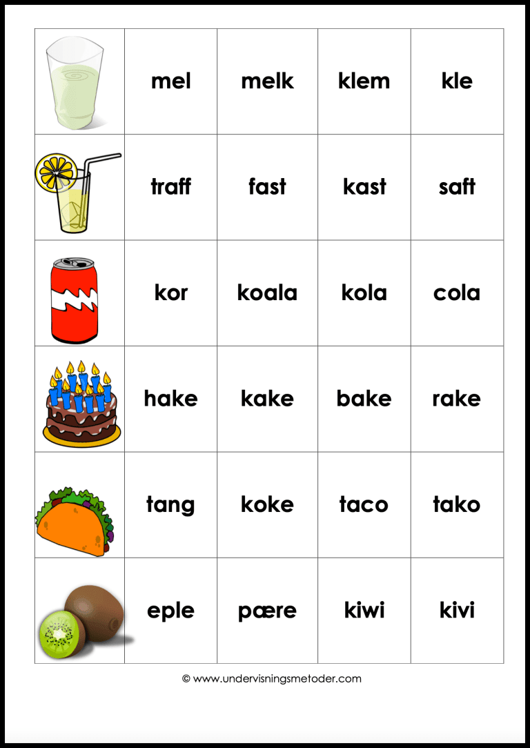 Leseopplæring - UNDERVISNINGSMETODER