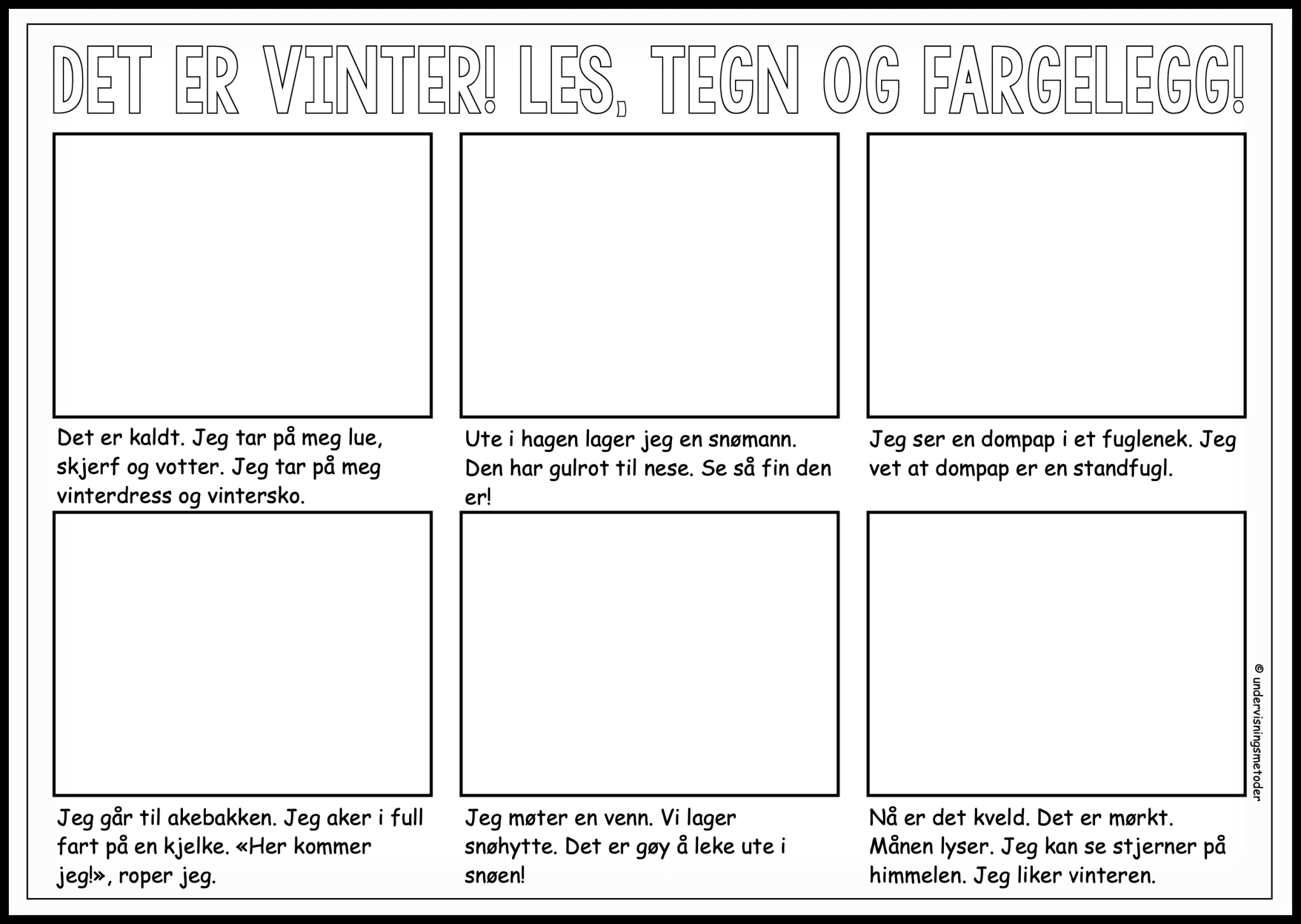 Vinter - UNDERVISNINGSMETODER