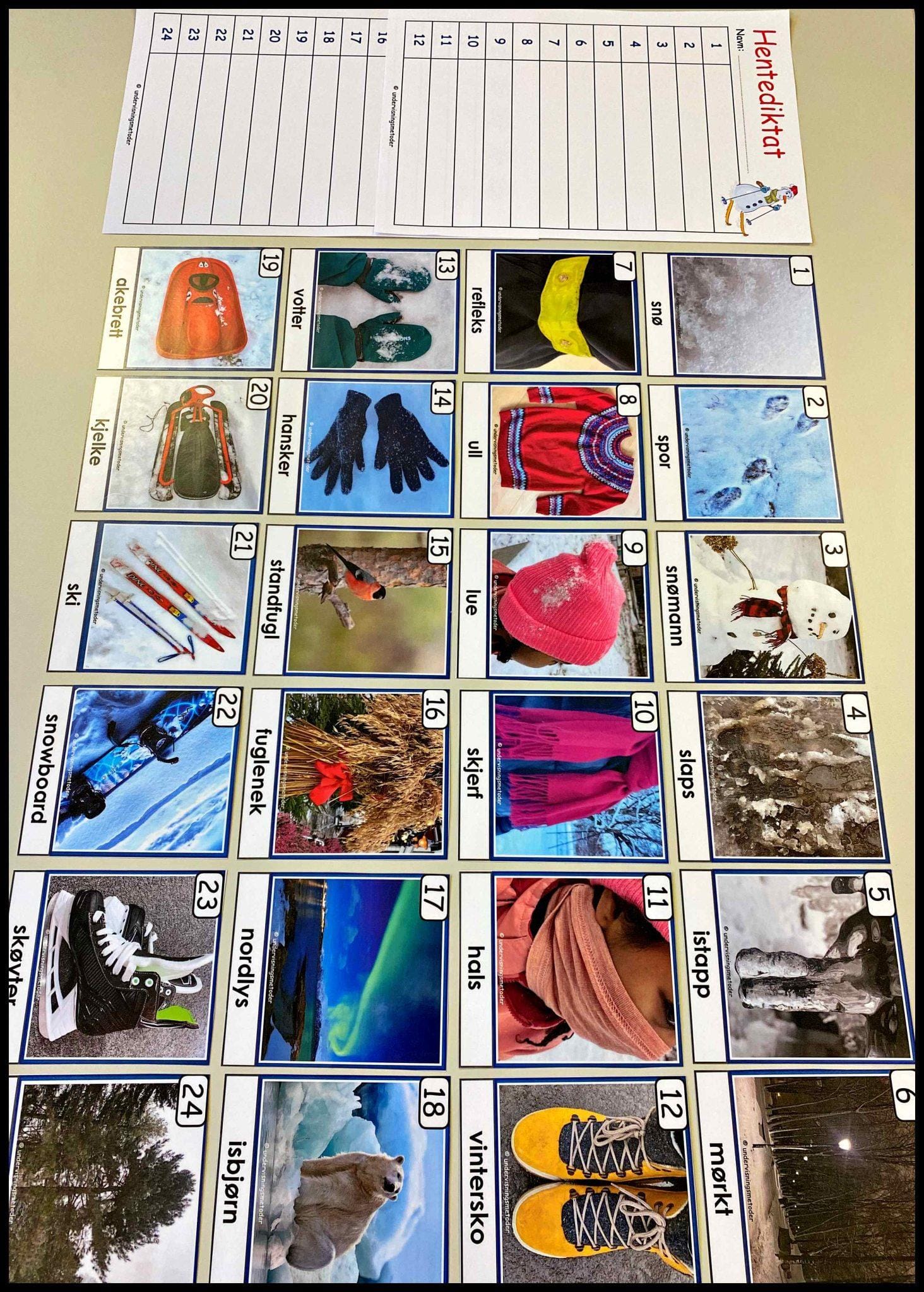 VINTER: Dikt, forsøk, kryssord, natursti, hentediktat, lese-skrive-og ...