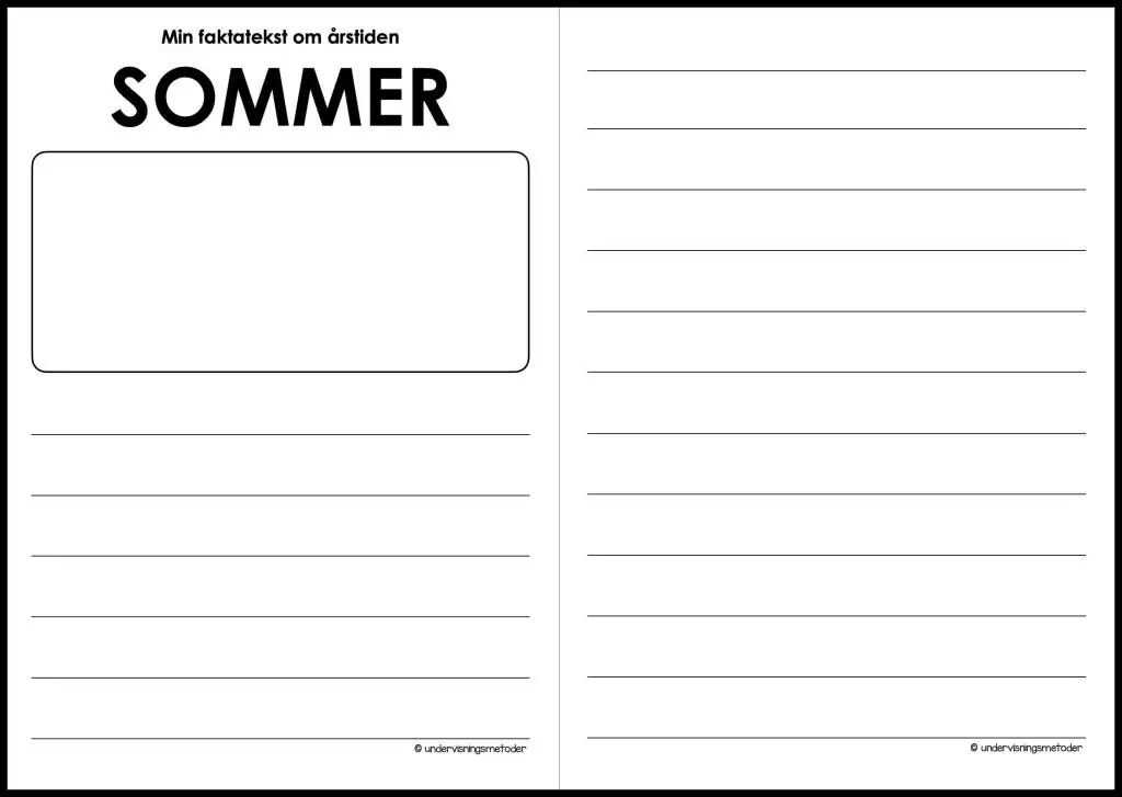 Sommer - UNDERVISNINGSMETODER