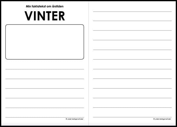 Vinter - UNDERVISNINGSMETODER