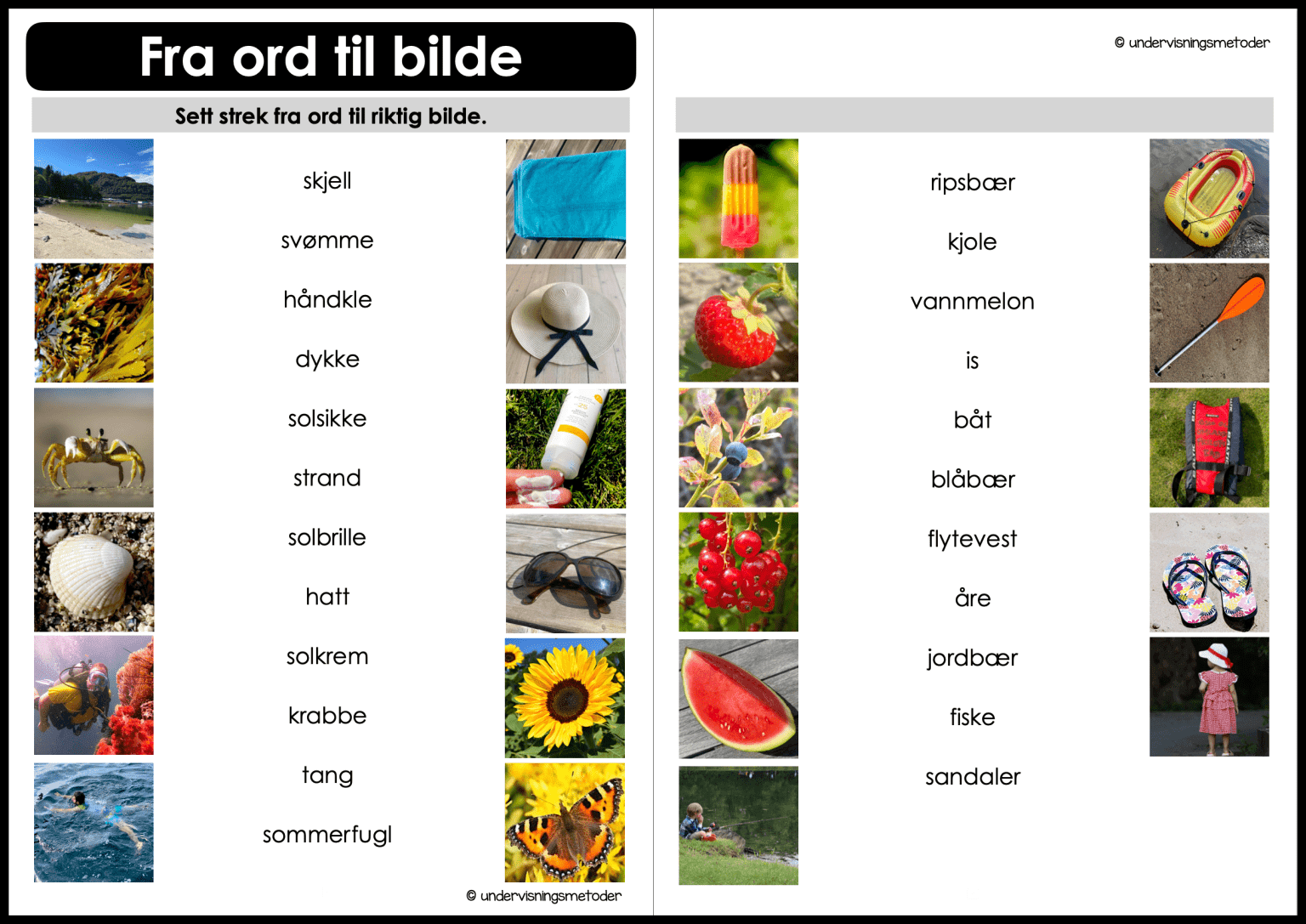 Sommer - UNDERVISNINGSMETODER