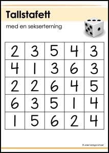 Tall- og mengdeforståelse 0-10 - UNDERVISNINGSMETODER