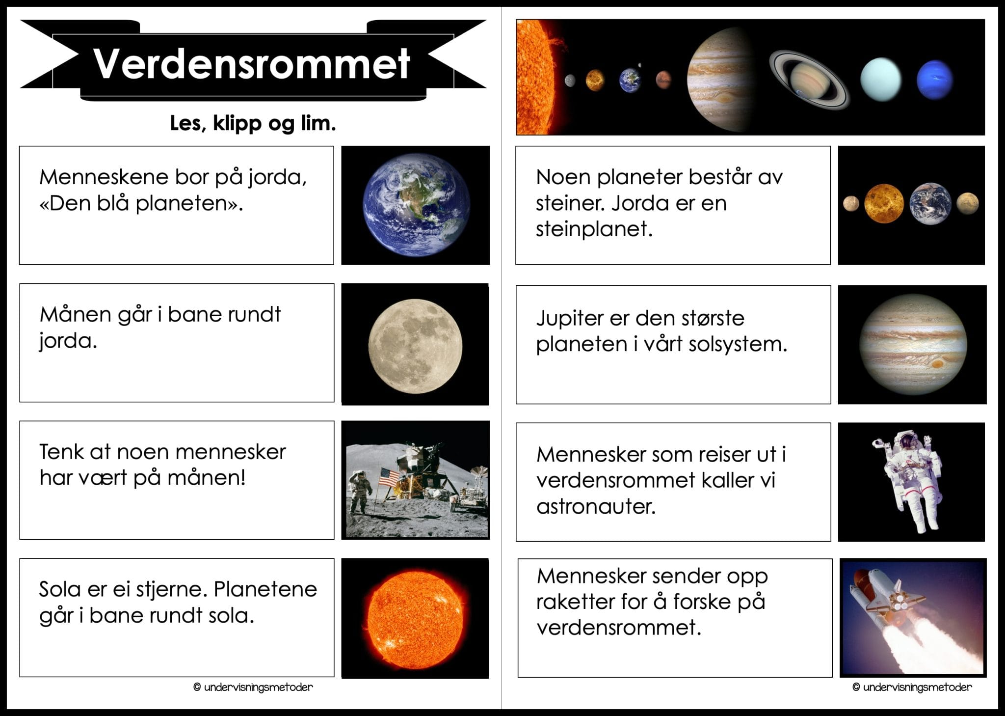 11 MILLIONER VISNINGER!!! Planetene og verdensrommet - Faktatekster med ...