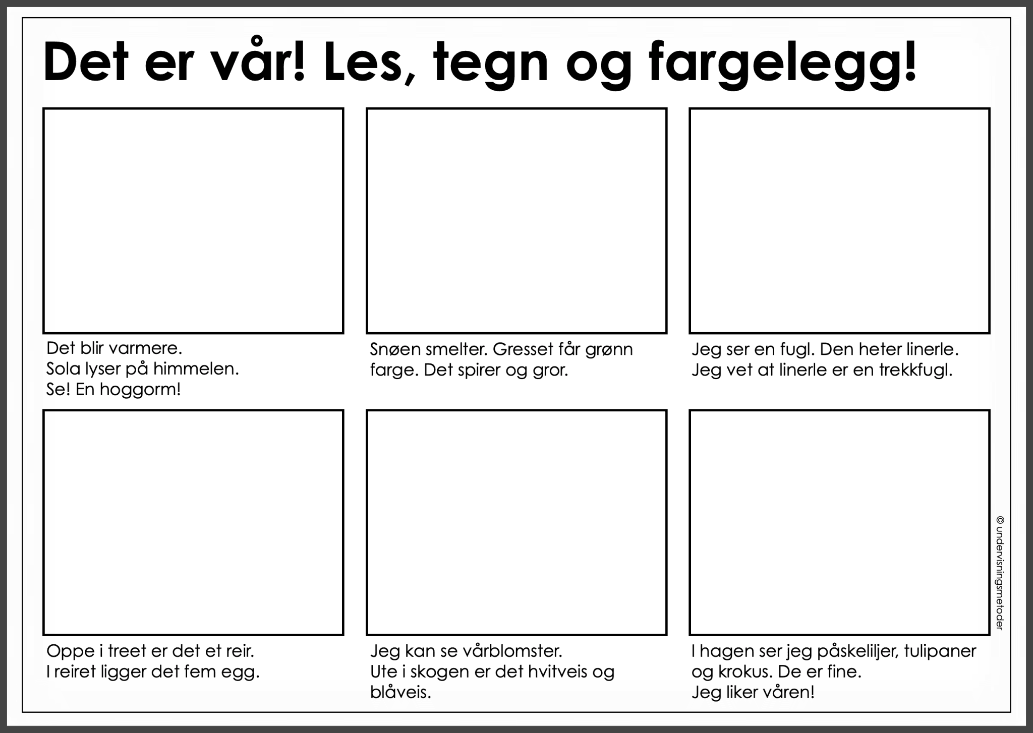 Vår - UNDERVISNINGSMETODER